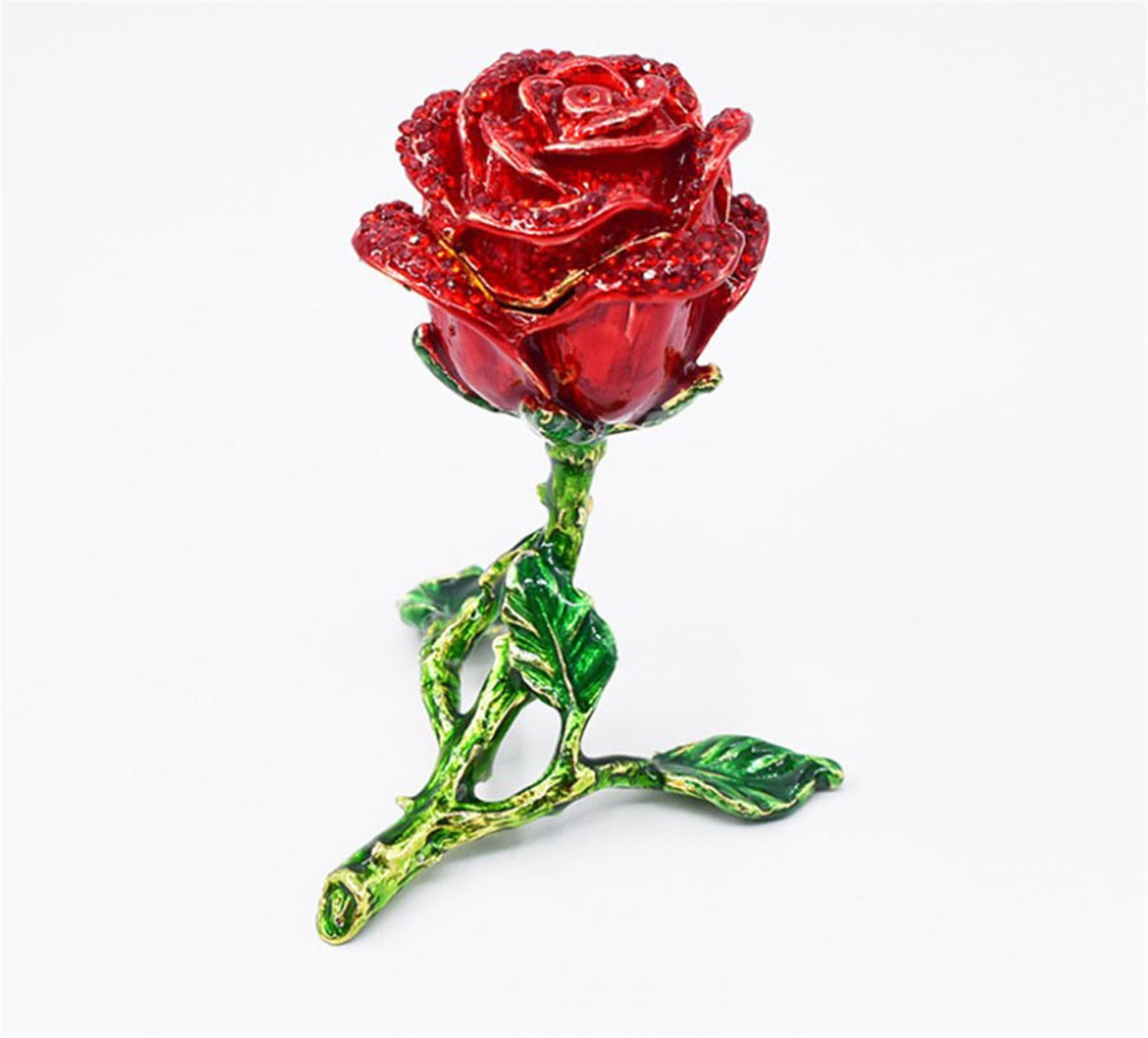 Three Dimensional Alloy Magnet Rose Flower Inlaid Diamond Confession ...