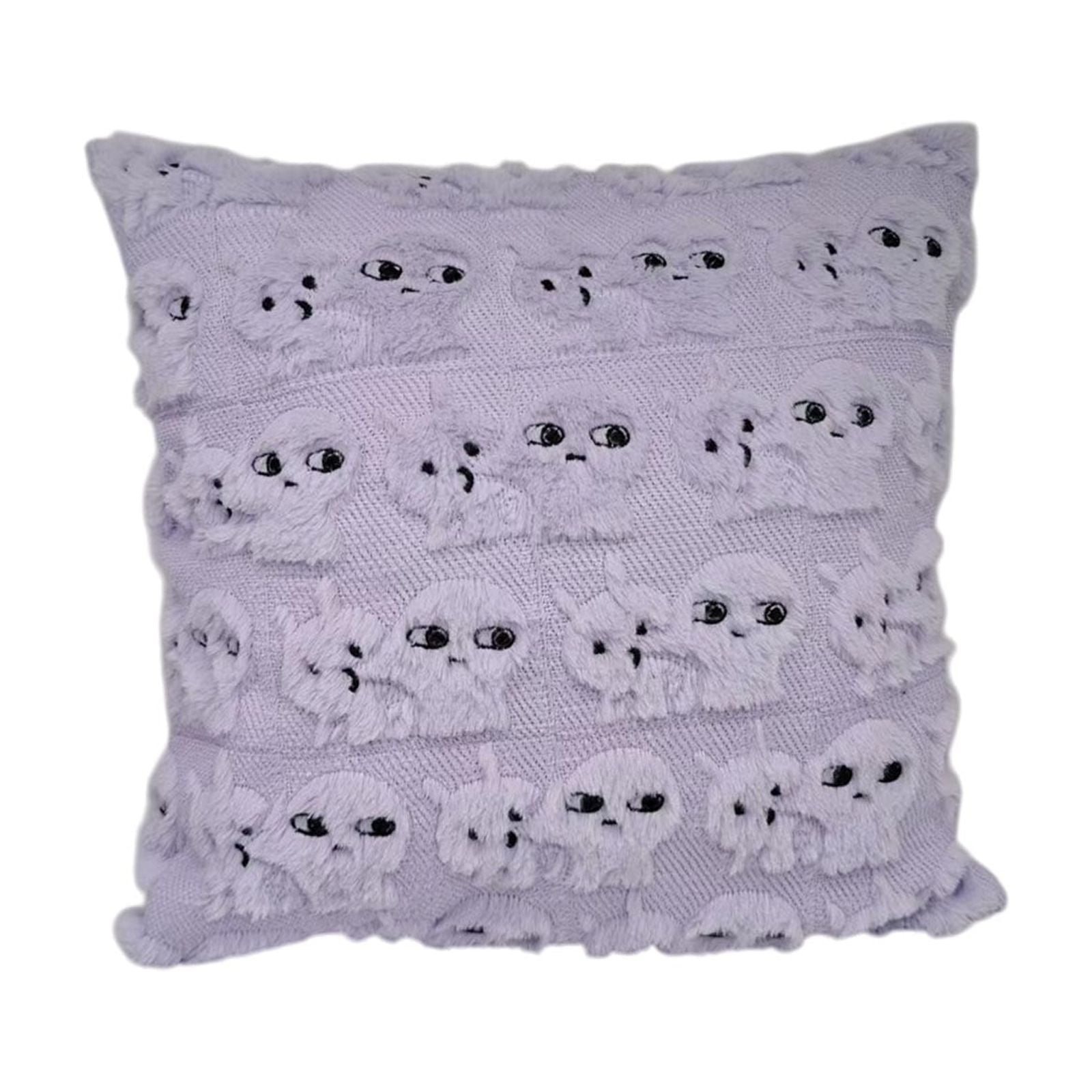 Three-Dimensional Face-Shaped Plush Pillow, Soft Sofa Cushion Cover ...