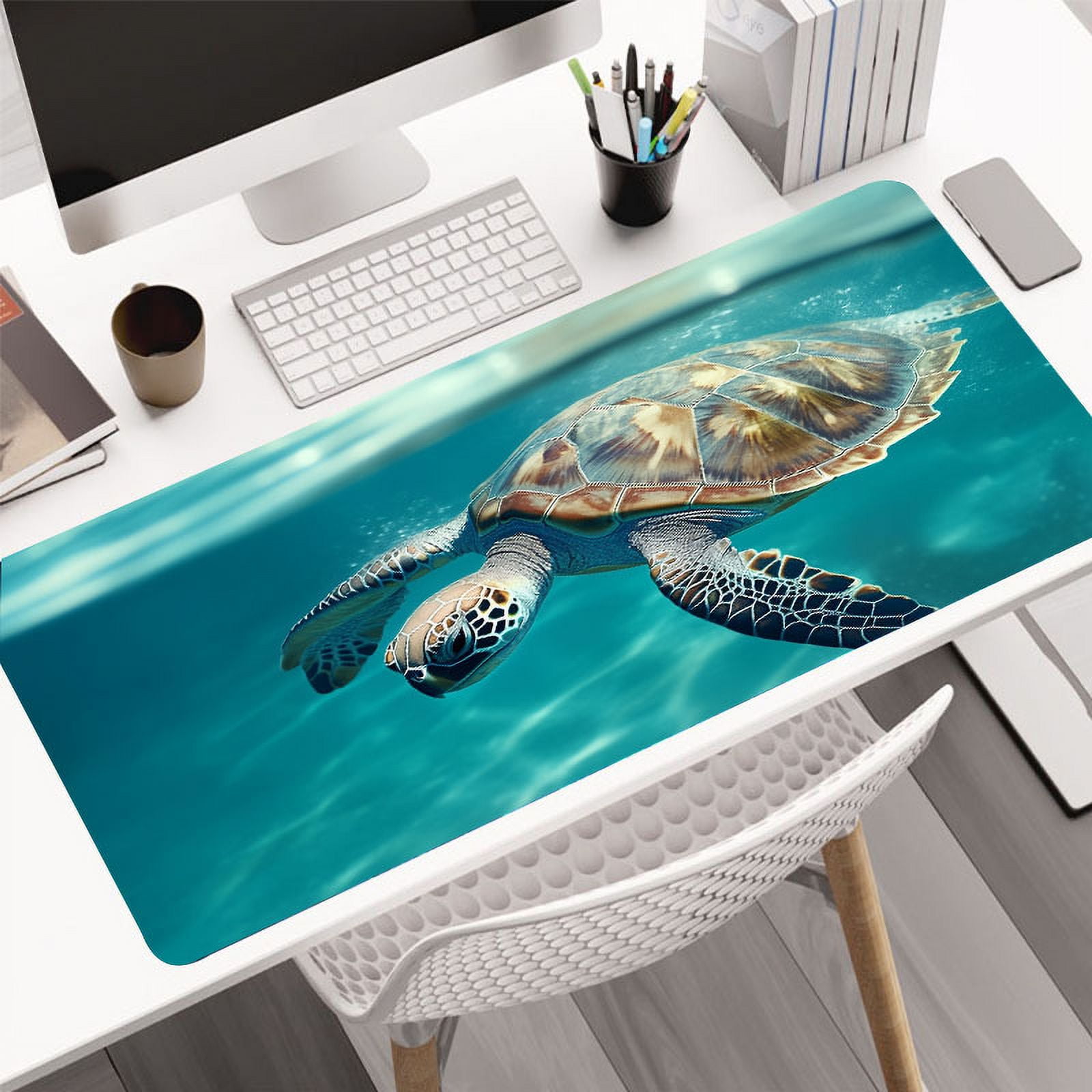 Three-Dimensional Turtle Large Mousepad Computer HD Keyboard Pad Mouse ...