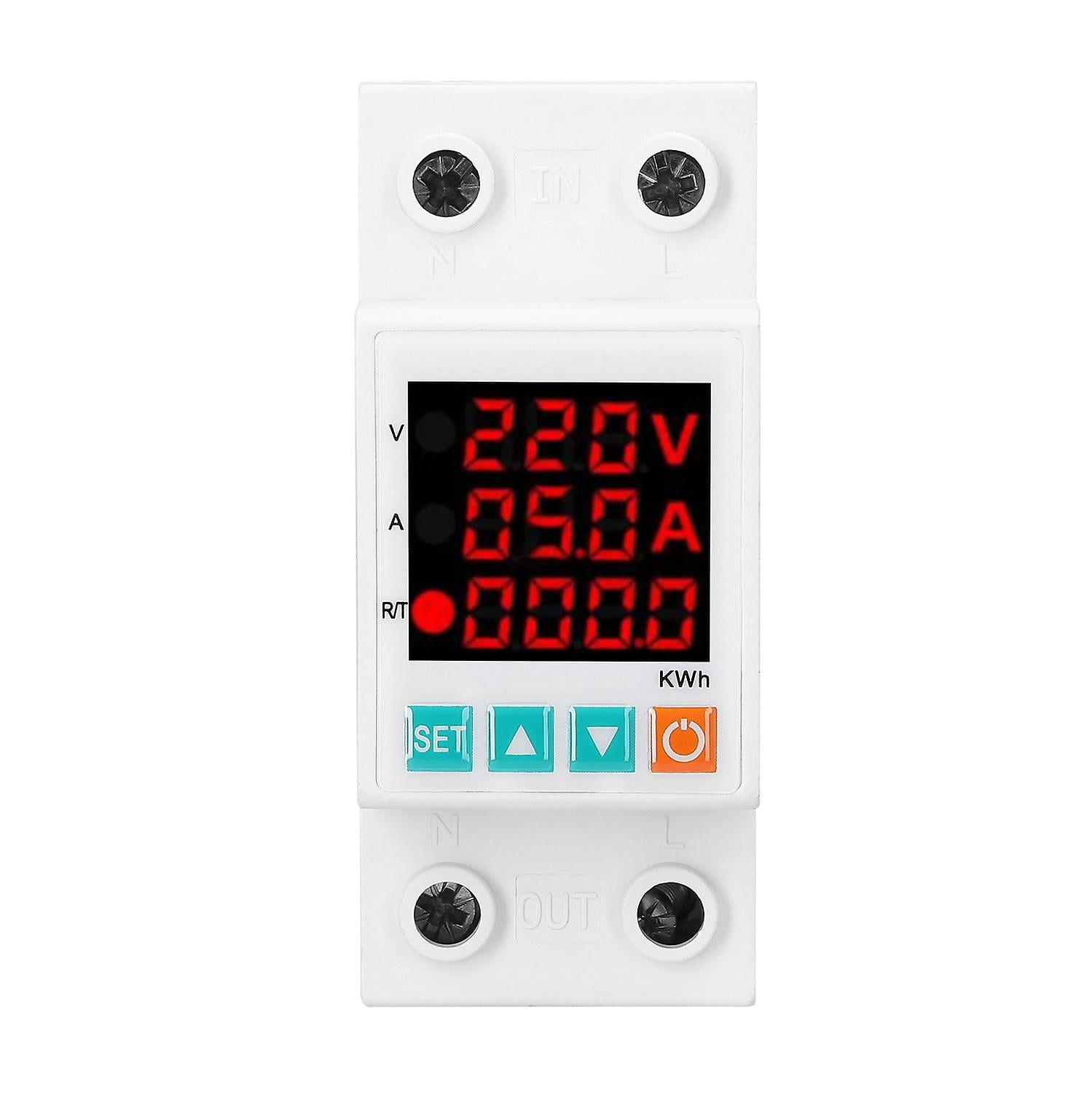 Three Display Adjustable Voltage Protector Over-voltage Under-voltage ...
