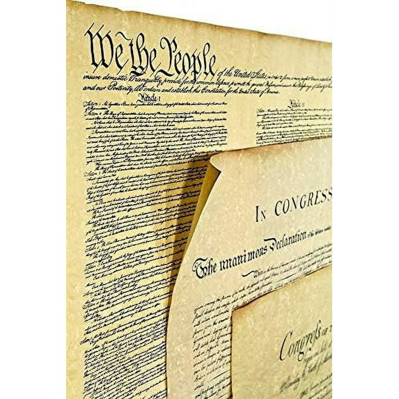 Three Documents of Freedom Constitution, Declaration of Independence ...