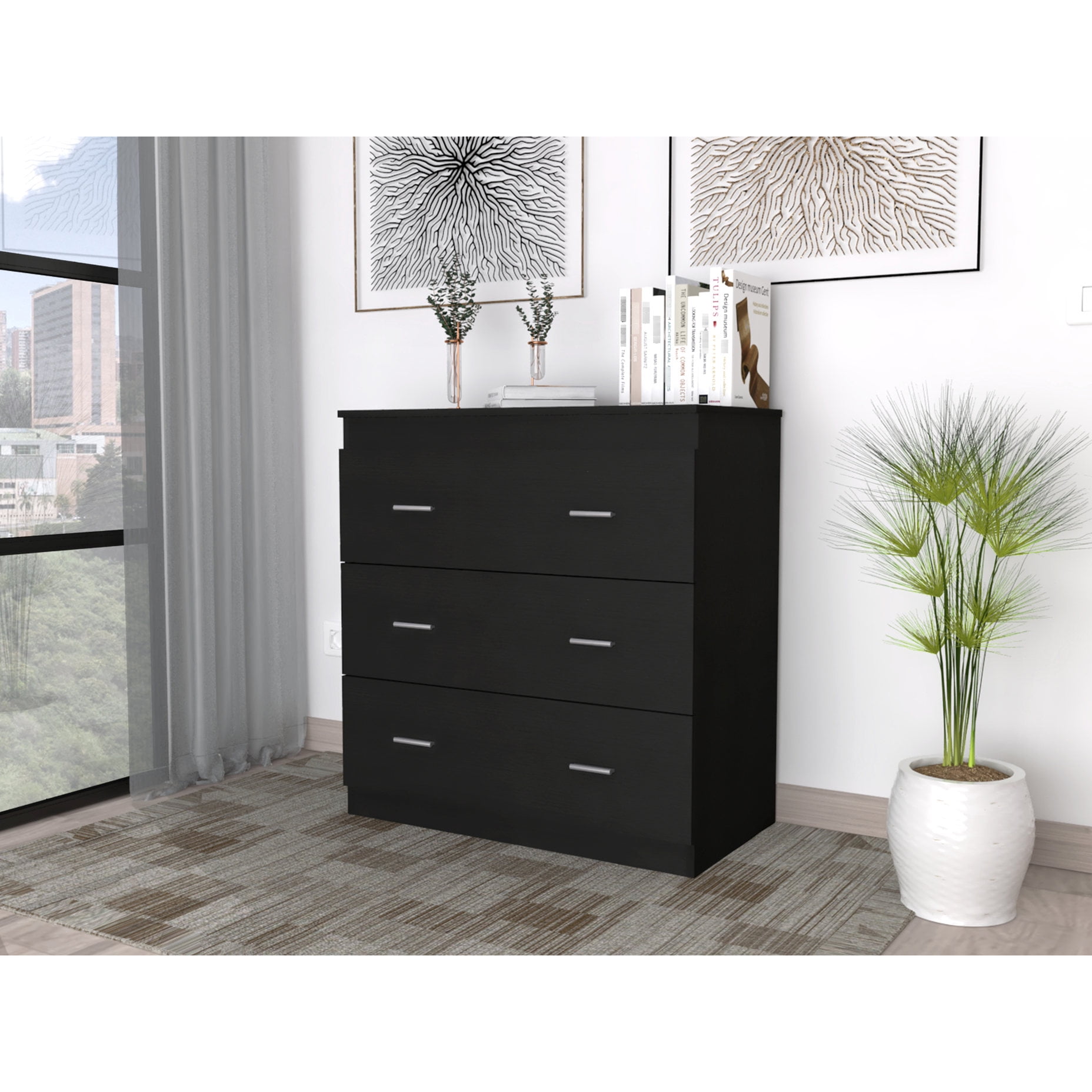 Three Drawer Dresser for Clothing | Store Clothes and Display Photos ...