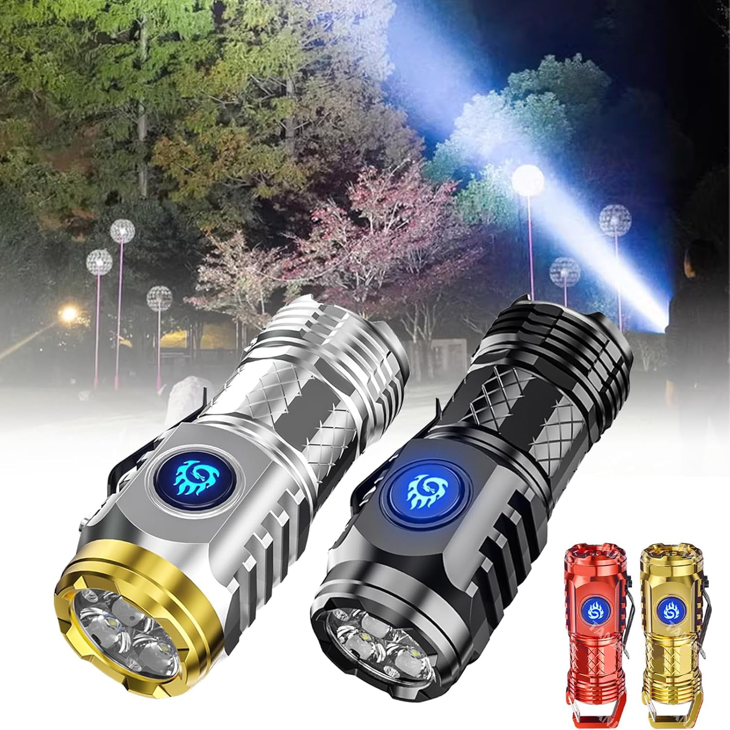 Three-Eyed Monster Mini Flash Super Power Flashlight, German Three Eyed ...