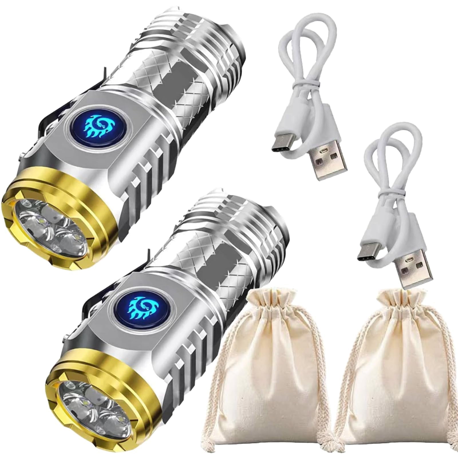Three-Eyed Monster Mini Flash Super Power Flashlight, German Three-eyed ...