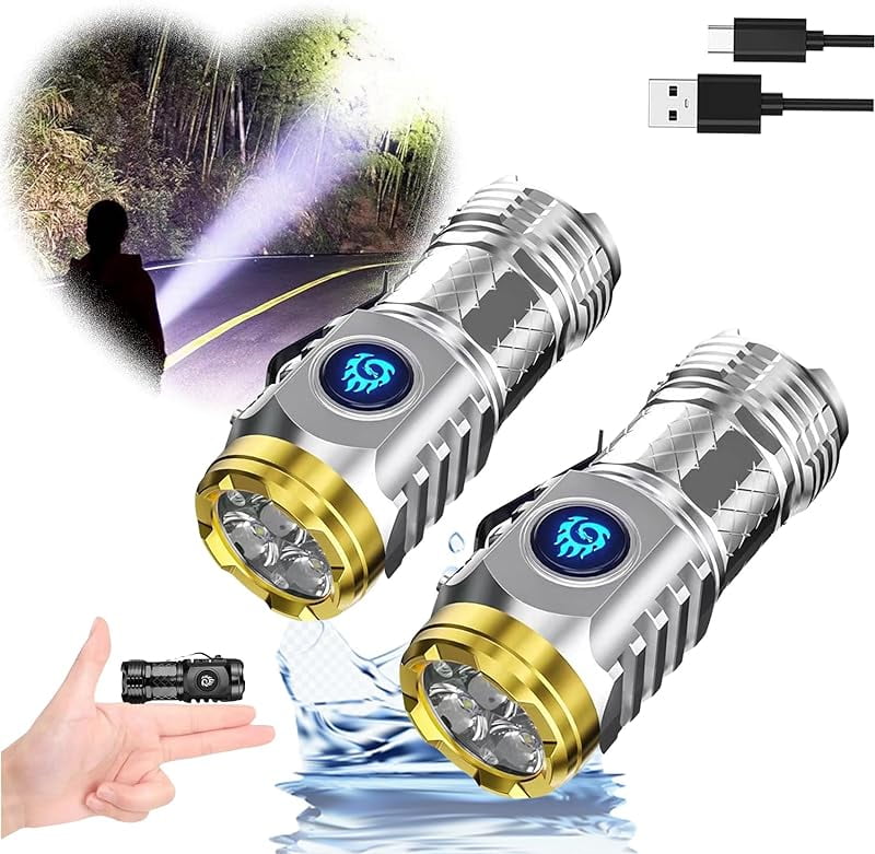 Three-Eyed Monster Mini Flashlight, Rechargeable LED Flashlights High ...