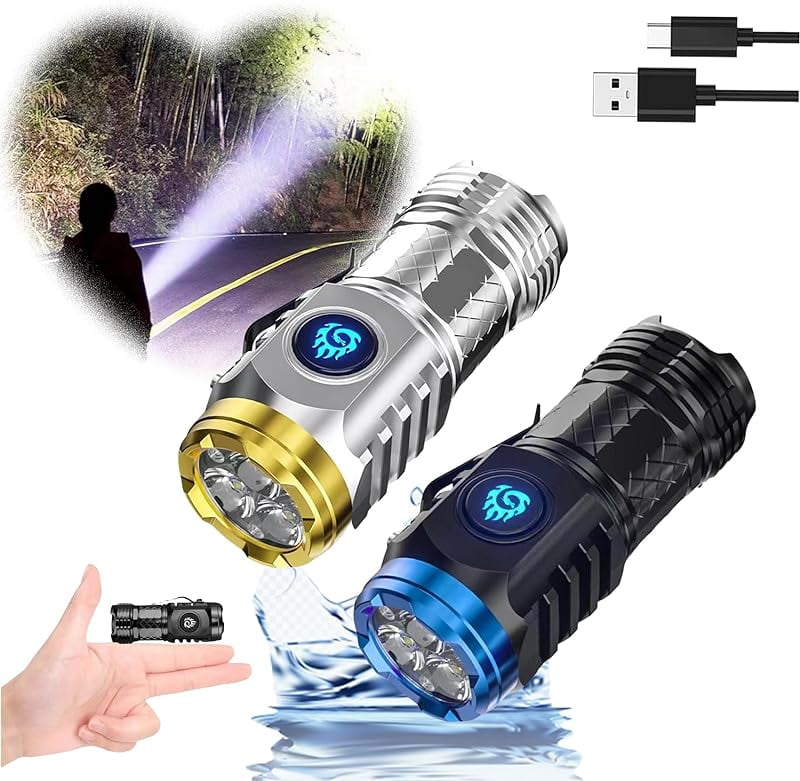 Three-Eyed Monster Mini Flashlight, Rechargeable LED Flashlights High ...