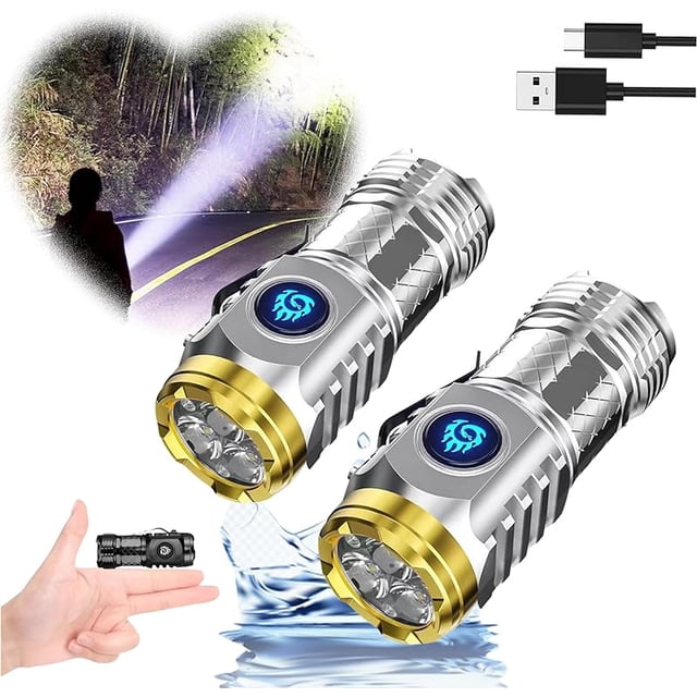 Three-Eyed Monster Mini Flashlight, Rechargeable LED Flashlights High ...