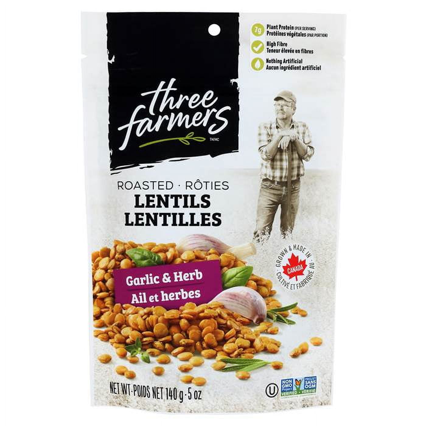 Three Farmers - Crunchy Little Lentils, 4.9oz | Assorted Flavors ...