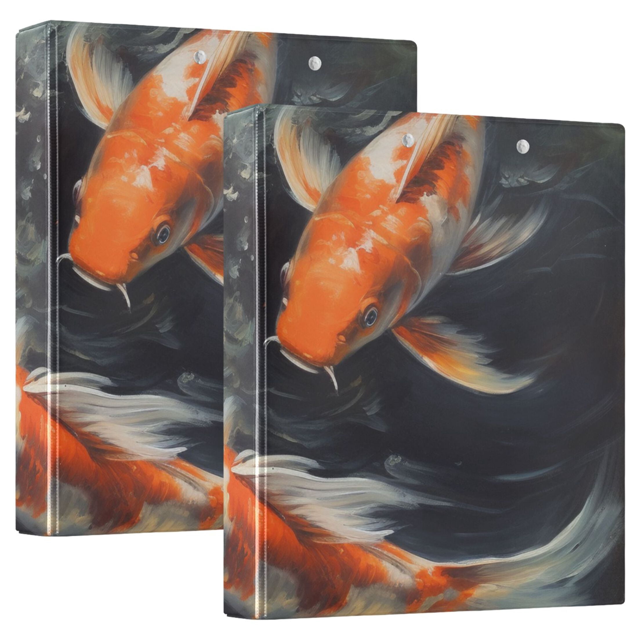 Three Fish 3 Ring Binders 1.5 inch Hardcover File Folders with Interior ...