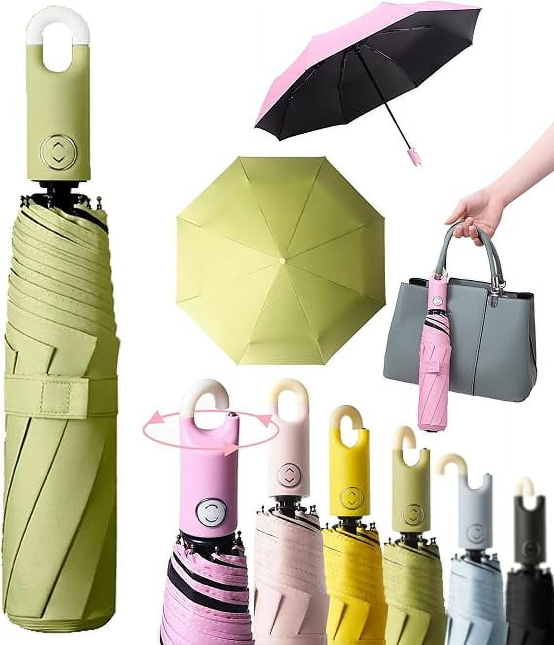 Three-Fold Self Opening and Retracting Umbrella with Buckle, Automatic ...