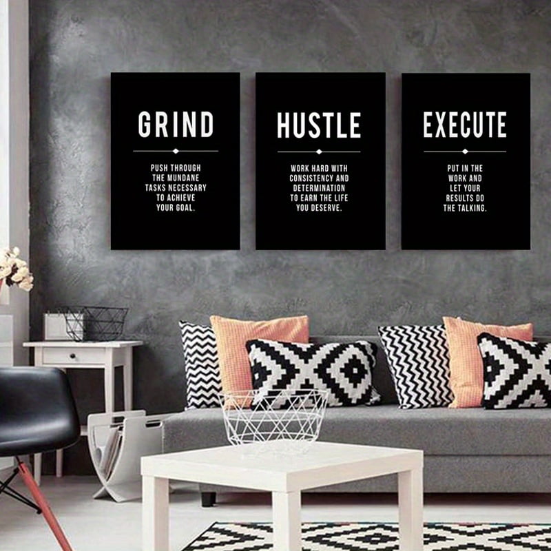 Three Frameless Inspirational Posters and Prints of Perseverance ...