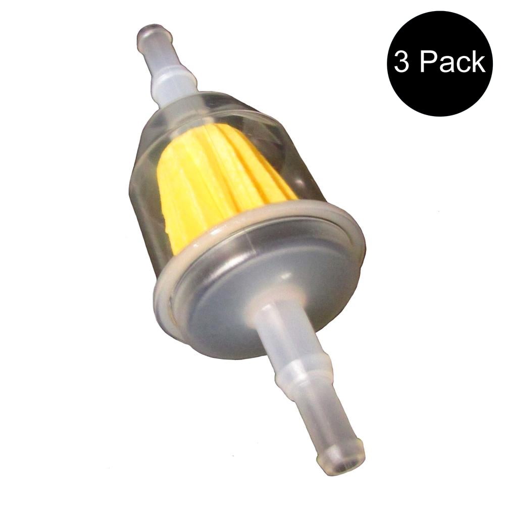 Three Fuel Filters Inline 1/4" Fittings for Lawn Mower 1701232C91 25 ...