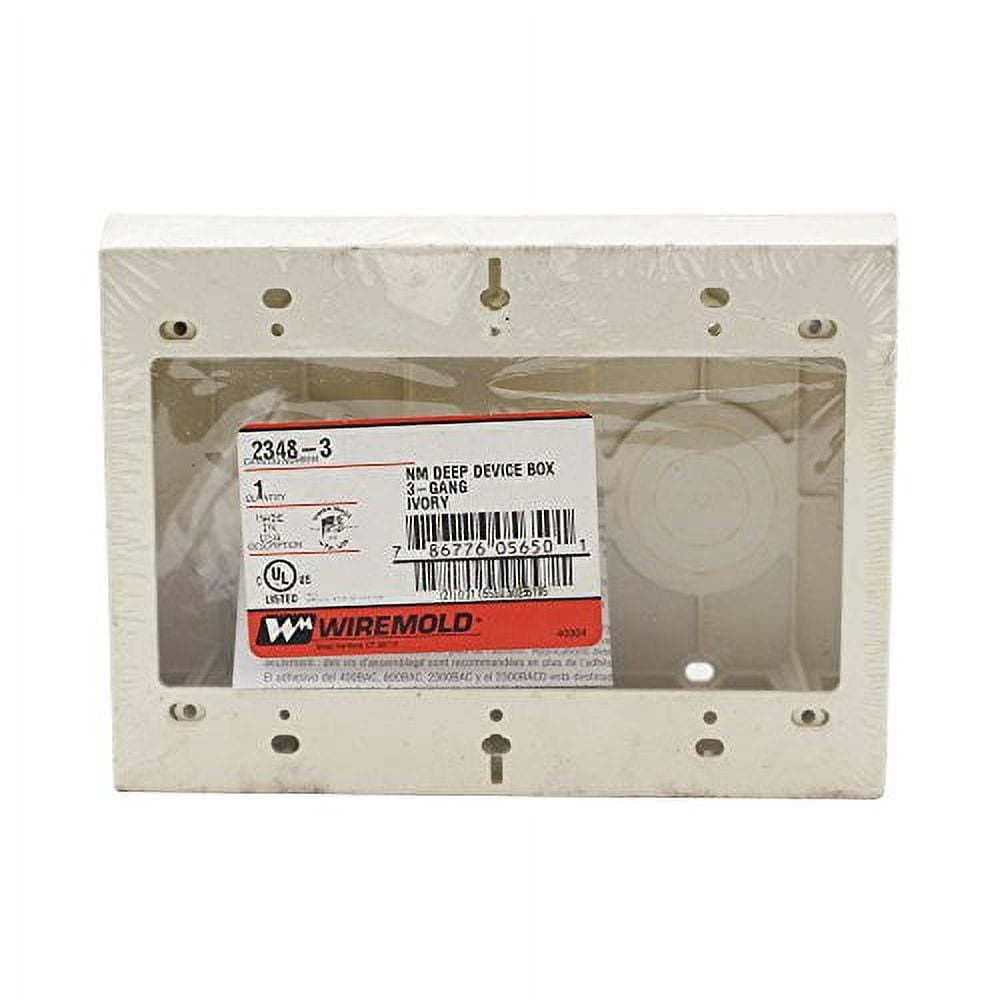 Three Gang Box Fitting, Ivory, PVC - Walmart.com