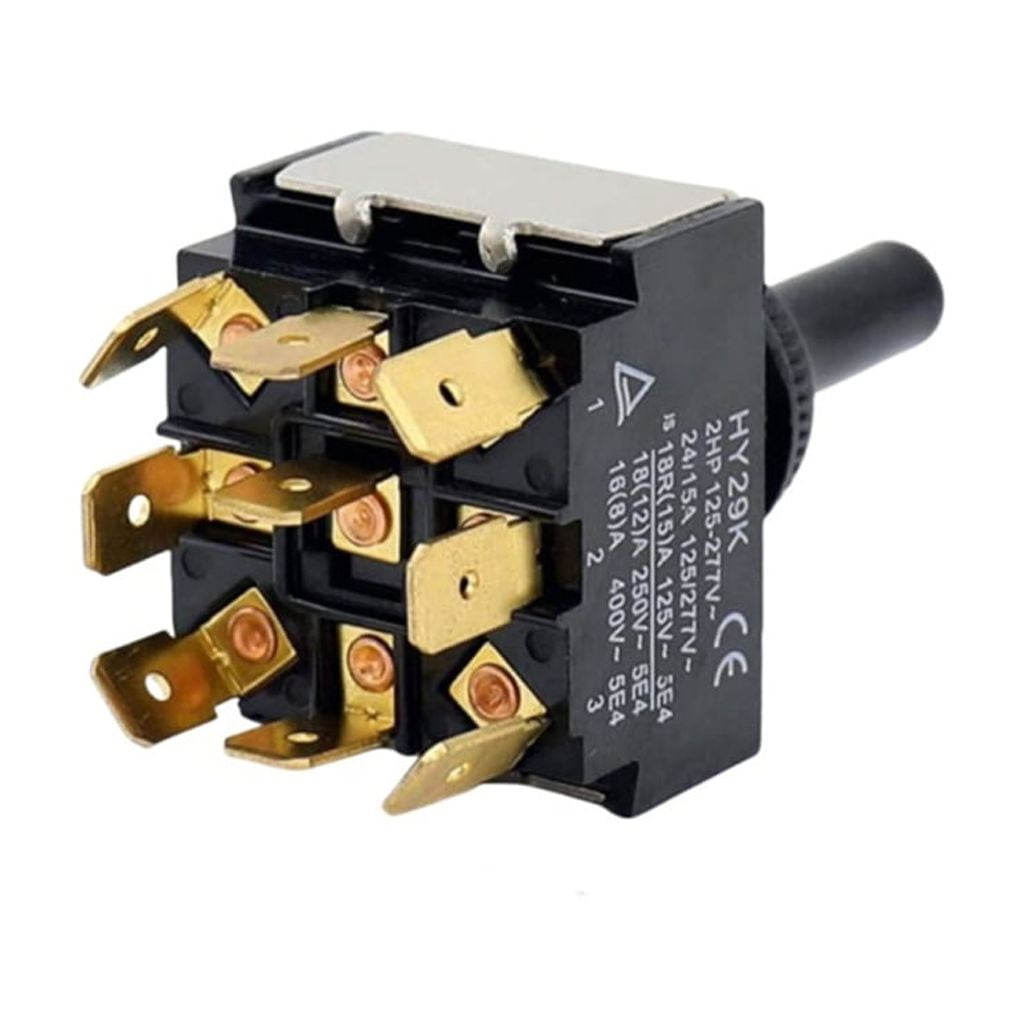 Three Gear 9 Connector Toggle Mechanism Push Switches for Power ...