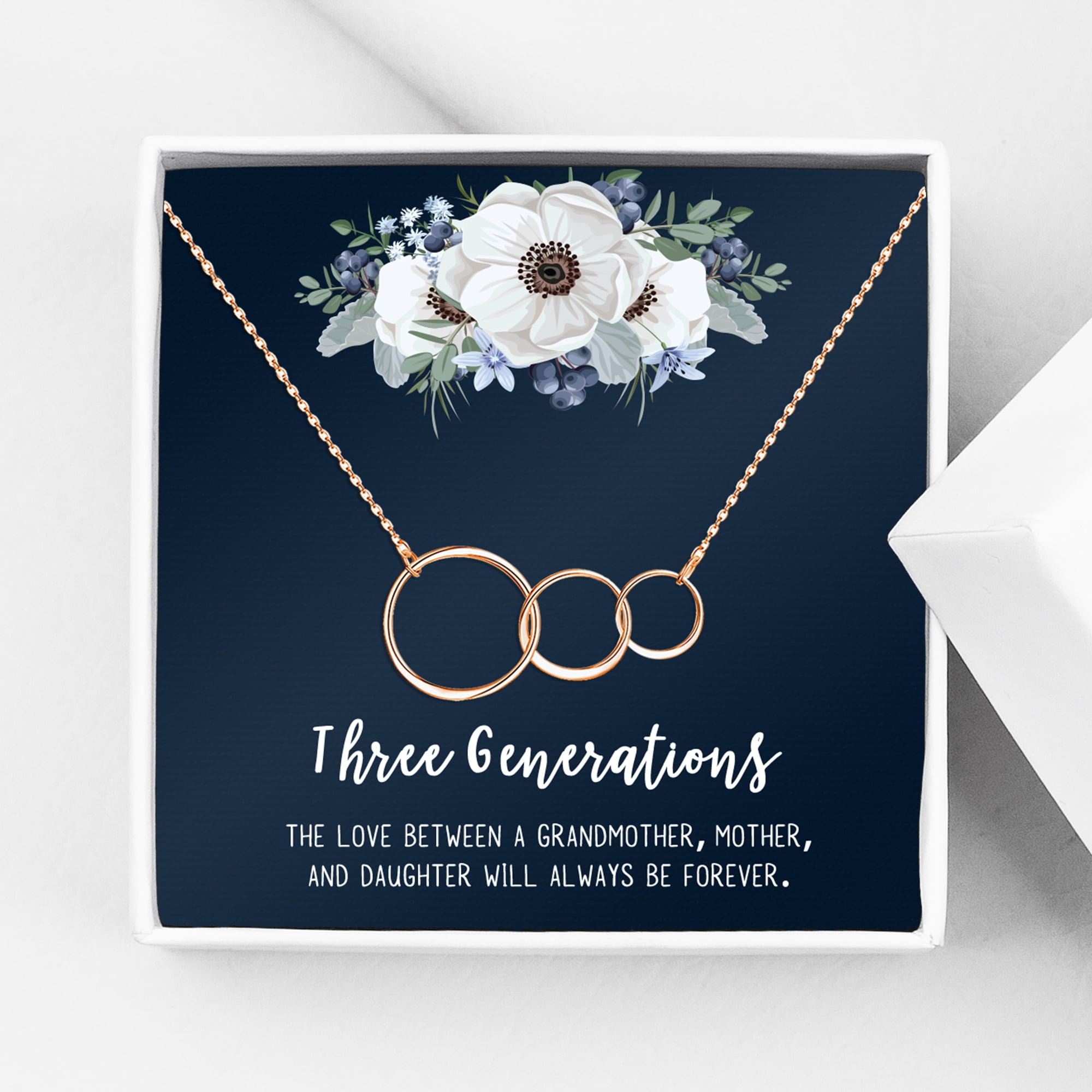 Three Generation Mother's Day Jewelry, Three Generation Necklace and ...