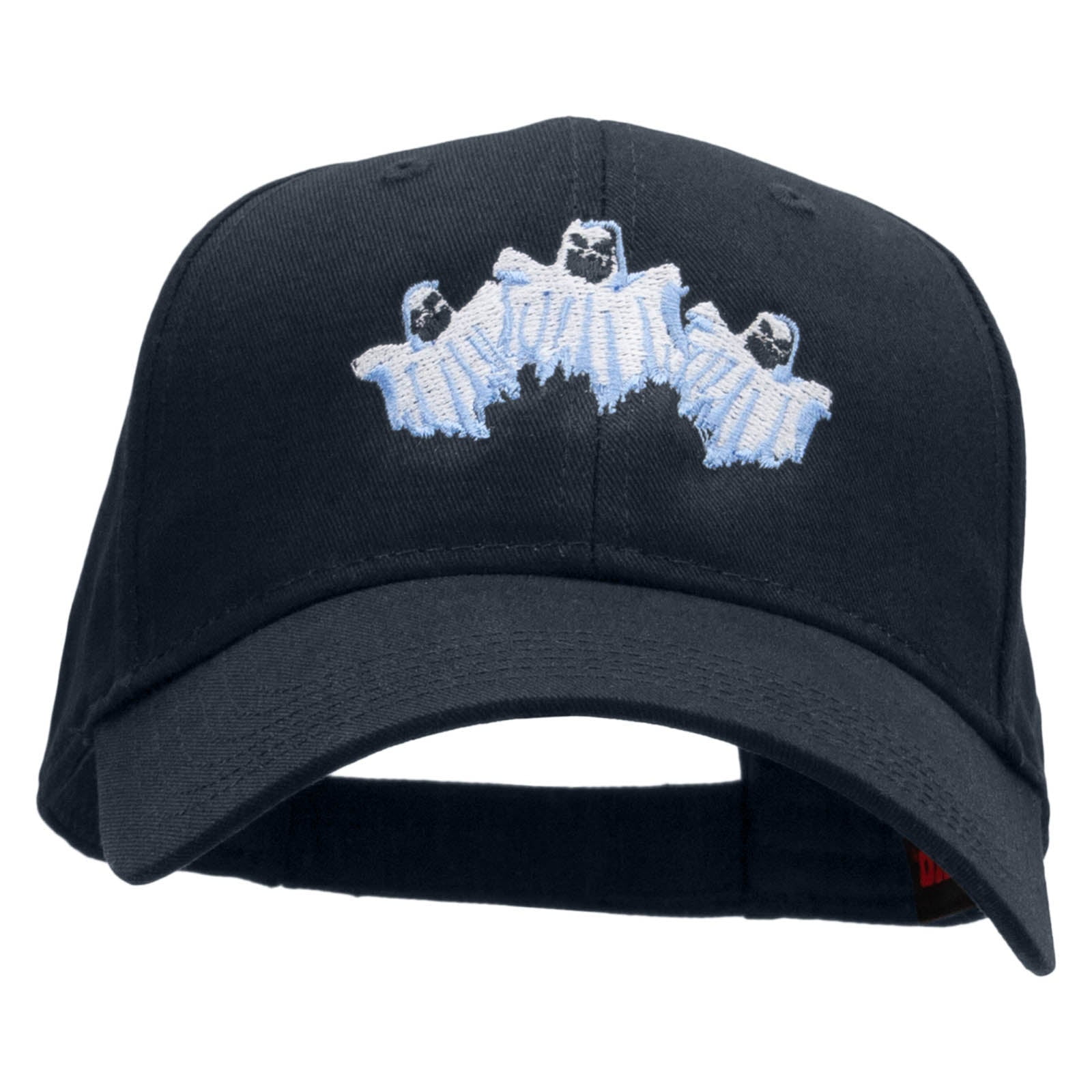 Three Ghost Embroidered Low Profile Cap - Navy OSFM - Walmart.com