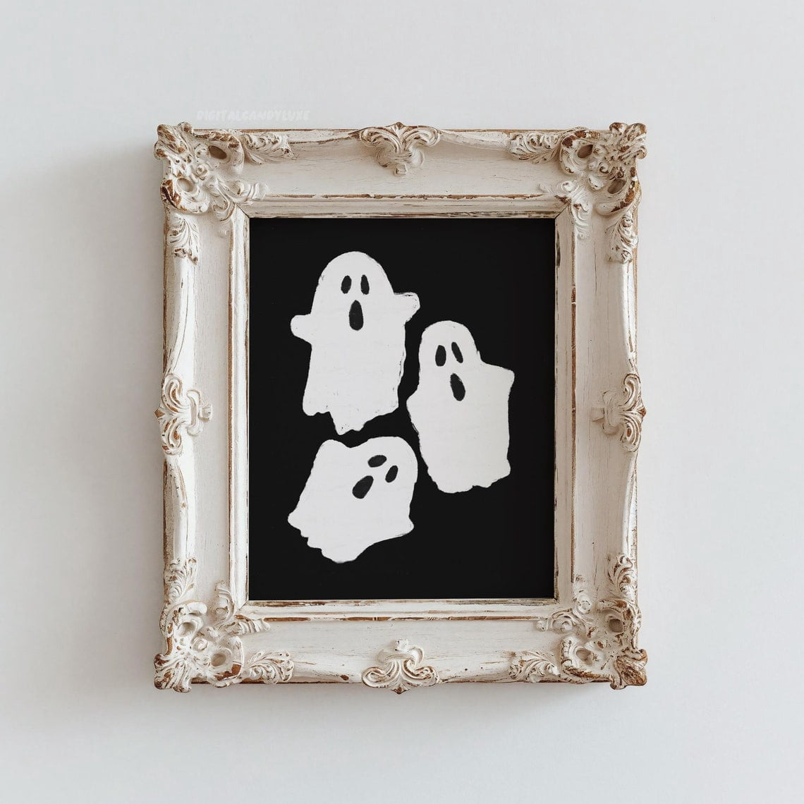Three Ghosts Print Cute Decor Spooky Prints Home Decor Aesthetic Art ...