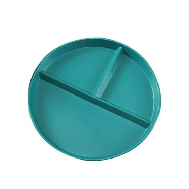 Mainstays - Dark Gray Round Plastic Plate, 10.5-Inch - Walmart.com