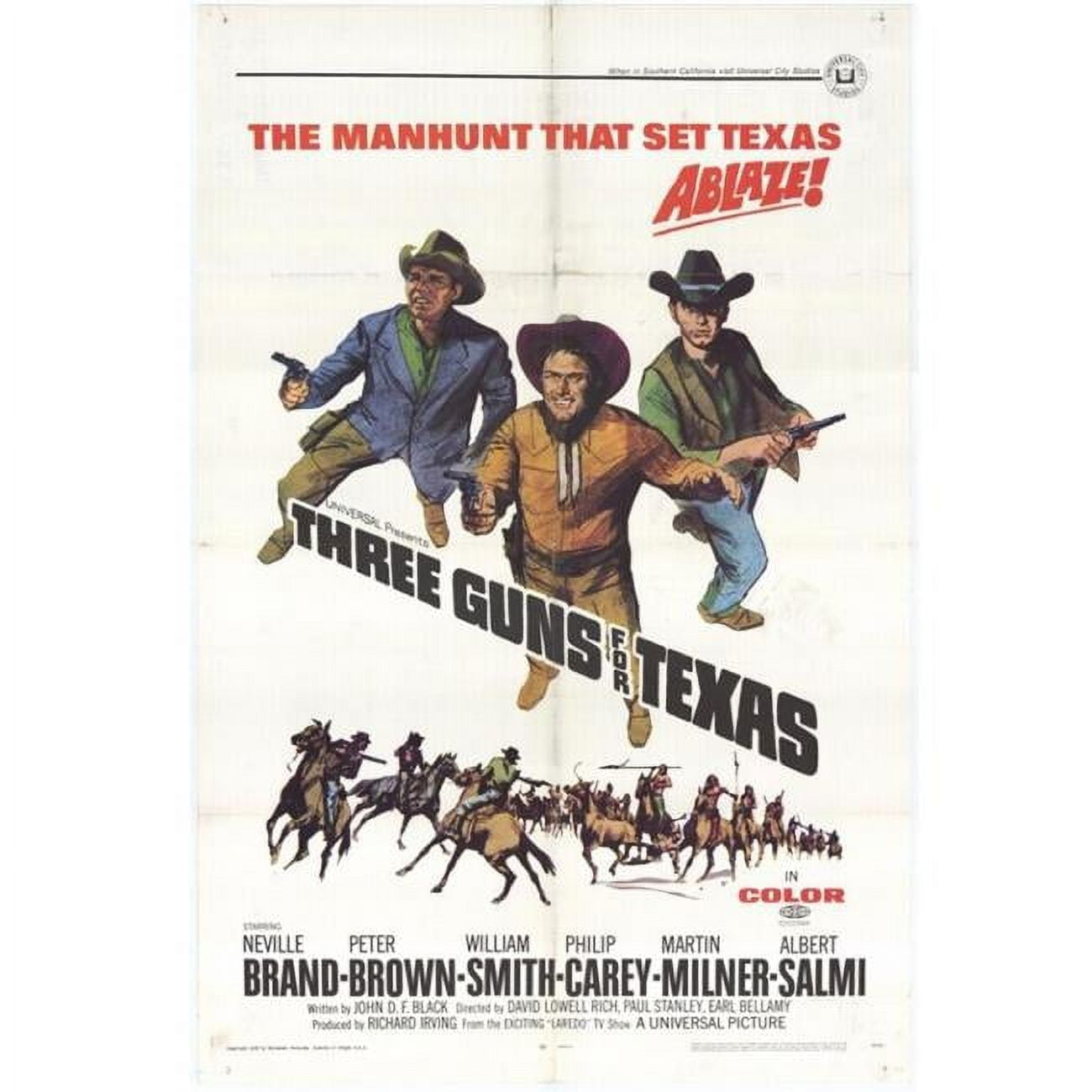 Three Guns for Texas Movie Poster - 27 x 40 in. - Walmart.com