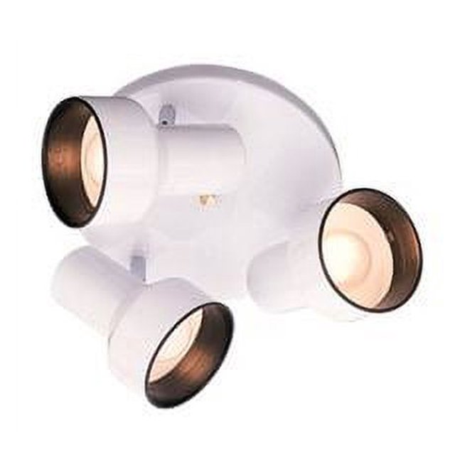 Three Head Spotlight Ceiling Fixture, Maximum Three 60 Watt Medium Base ...