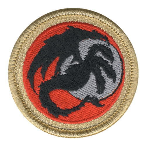Three Headed Dragon Silhouette Patrol Patch (Sew-on) - ClassB - Walmart.com