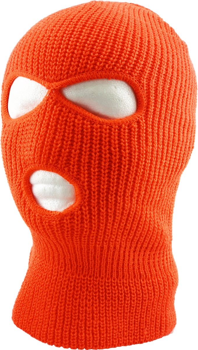 Three Hole Mask Full Face Cover Ski Hat Winter Knitted Beanie - Walmart.com