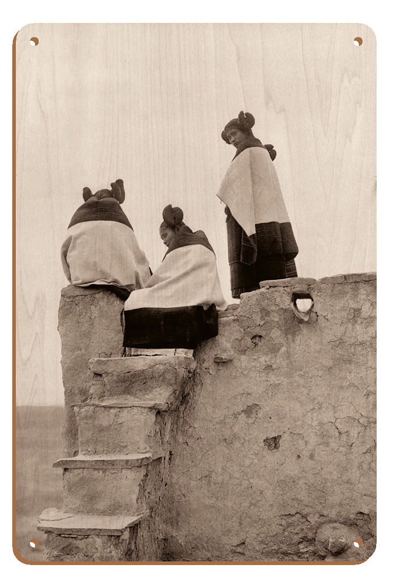Three Hopi Women New Mexico - The North American Indians - Vintage B&W ...