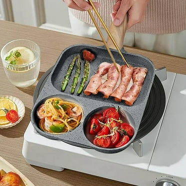 Nonstick 4-Cup Induction-Compatible Egg Pan, Multifunctional Omelet ...