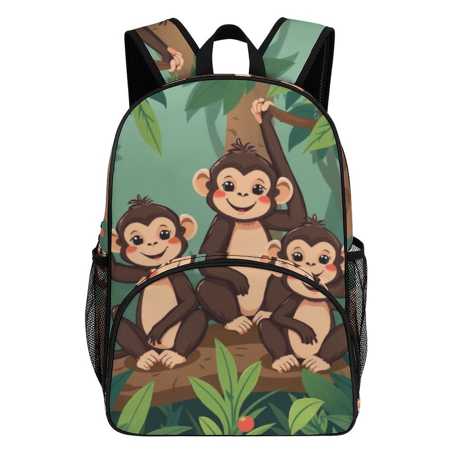Three Jungle Monkeys Lightweight Laptop Backpack Lightweight ...