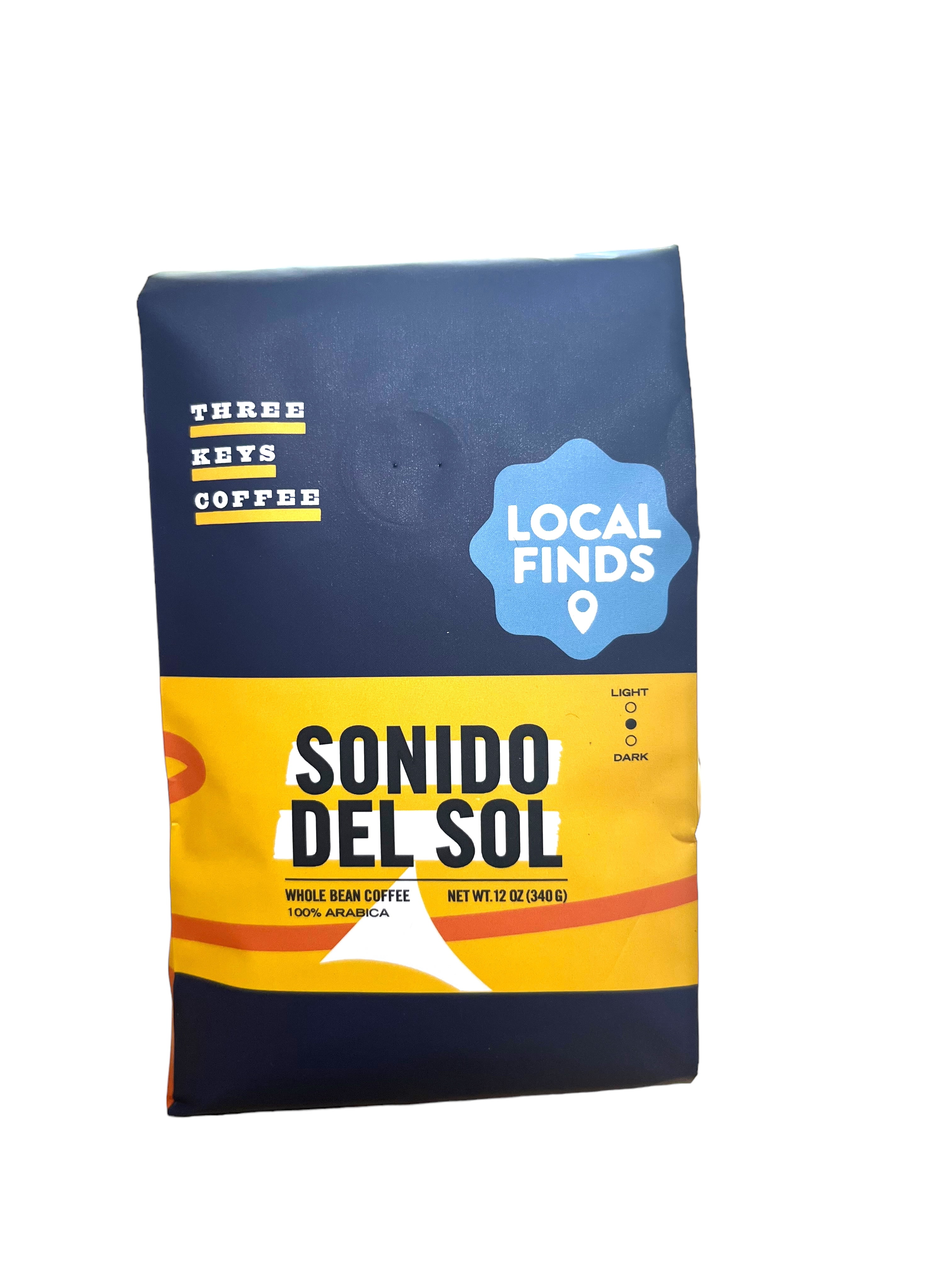 Local Three Keys Coffee Sonido Del Sol Latin American Blend Medium ...
