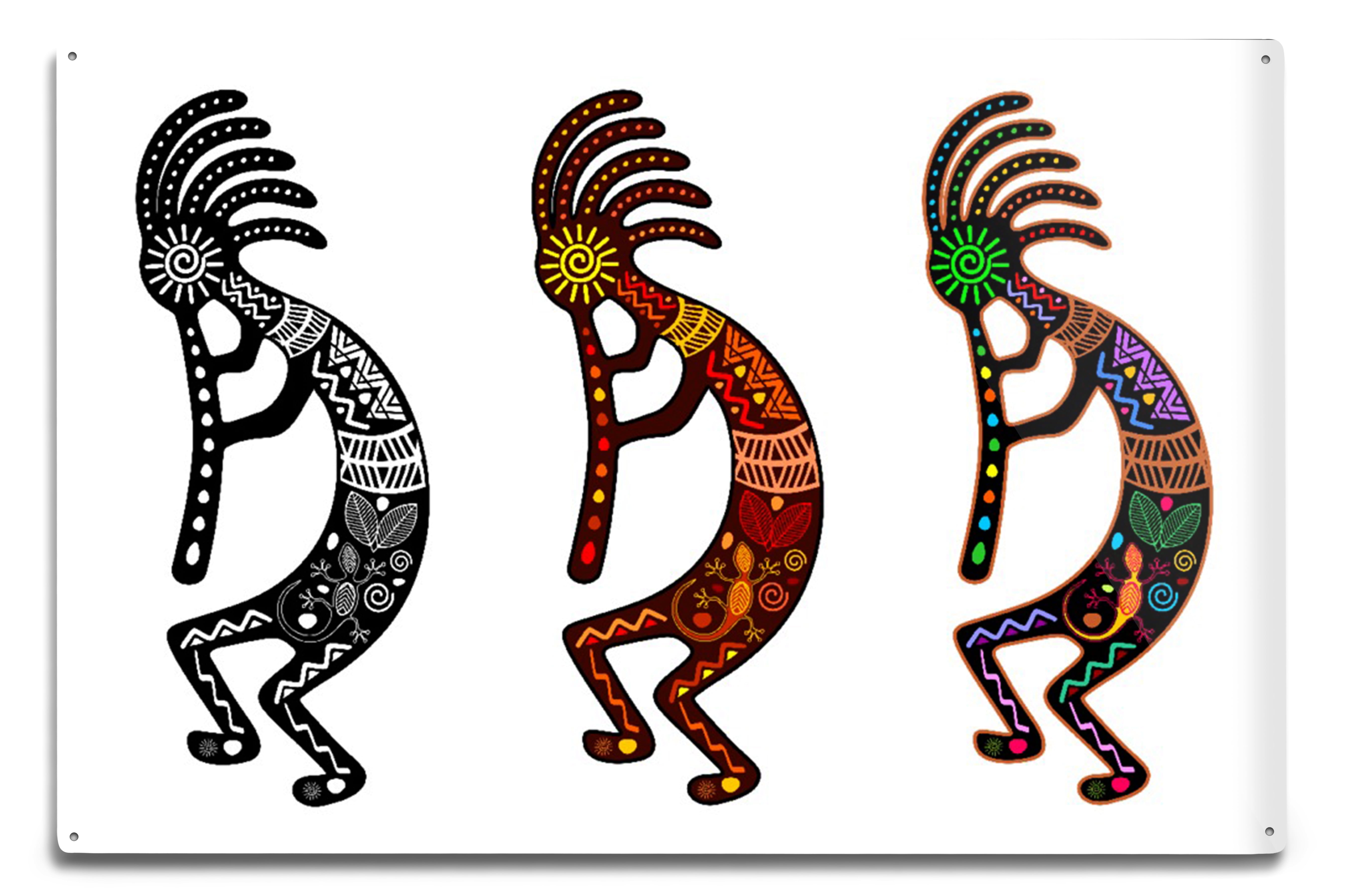 Three Kokopelli, Tribal Inspired Theme - Walmart.com