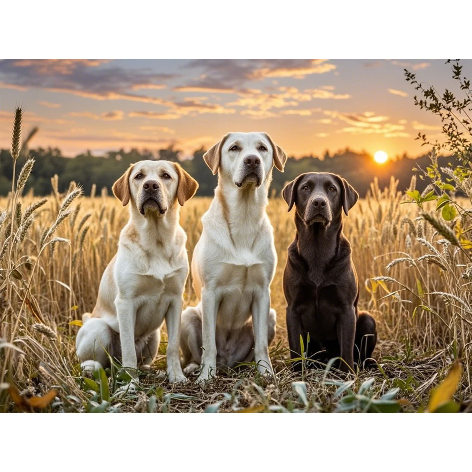 Three Labrador Retrievers Diamond Art 5D Diamond Painting DIY Kits Full ...