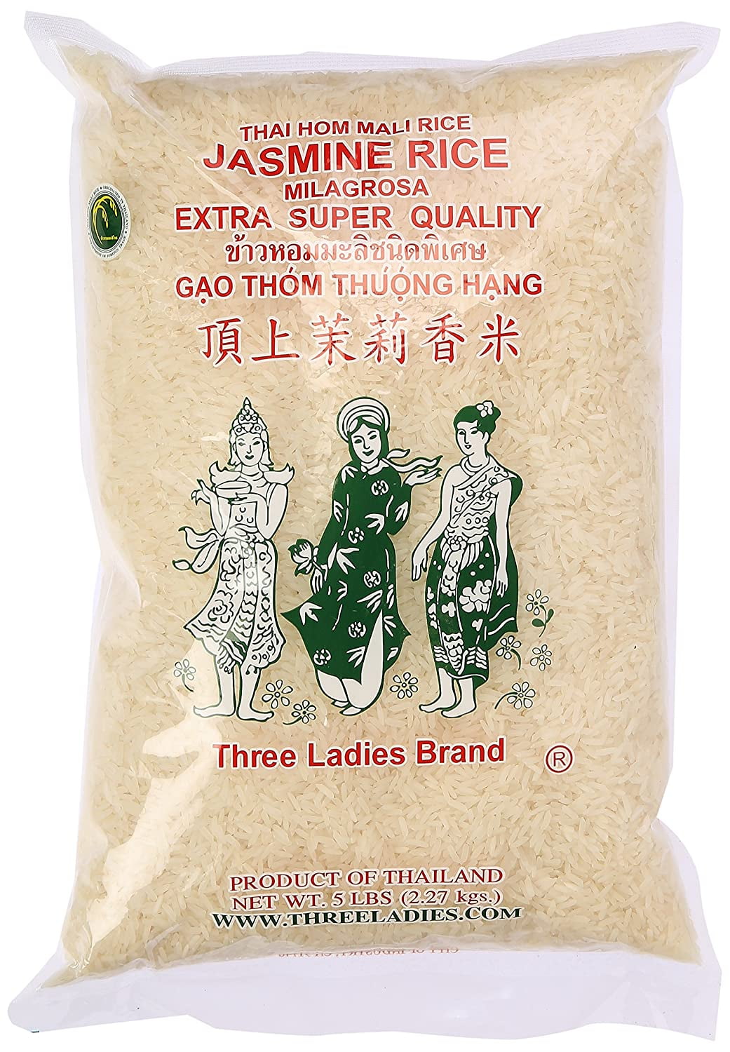 Three Ladies Brand Jasmine Rice Milagrosa Extra Quality Long Grain ...