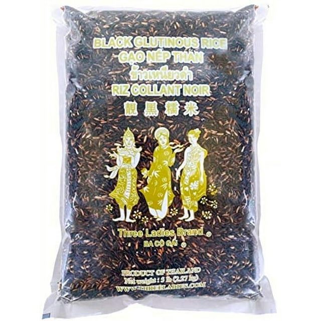 Three Ladies Rice (Black Glutinous Rice, 5 lbs) - Walmart.com