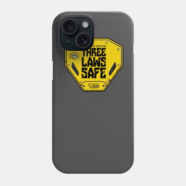 Three Laws Safe Protective Cover for iPhone 11–17 Pro Max Sci-Fi Robot ...