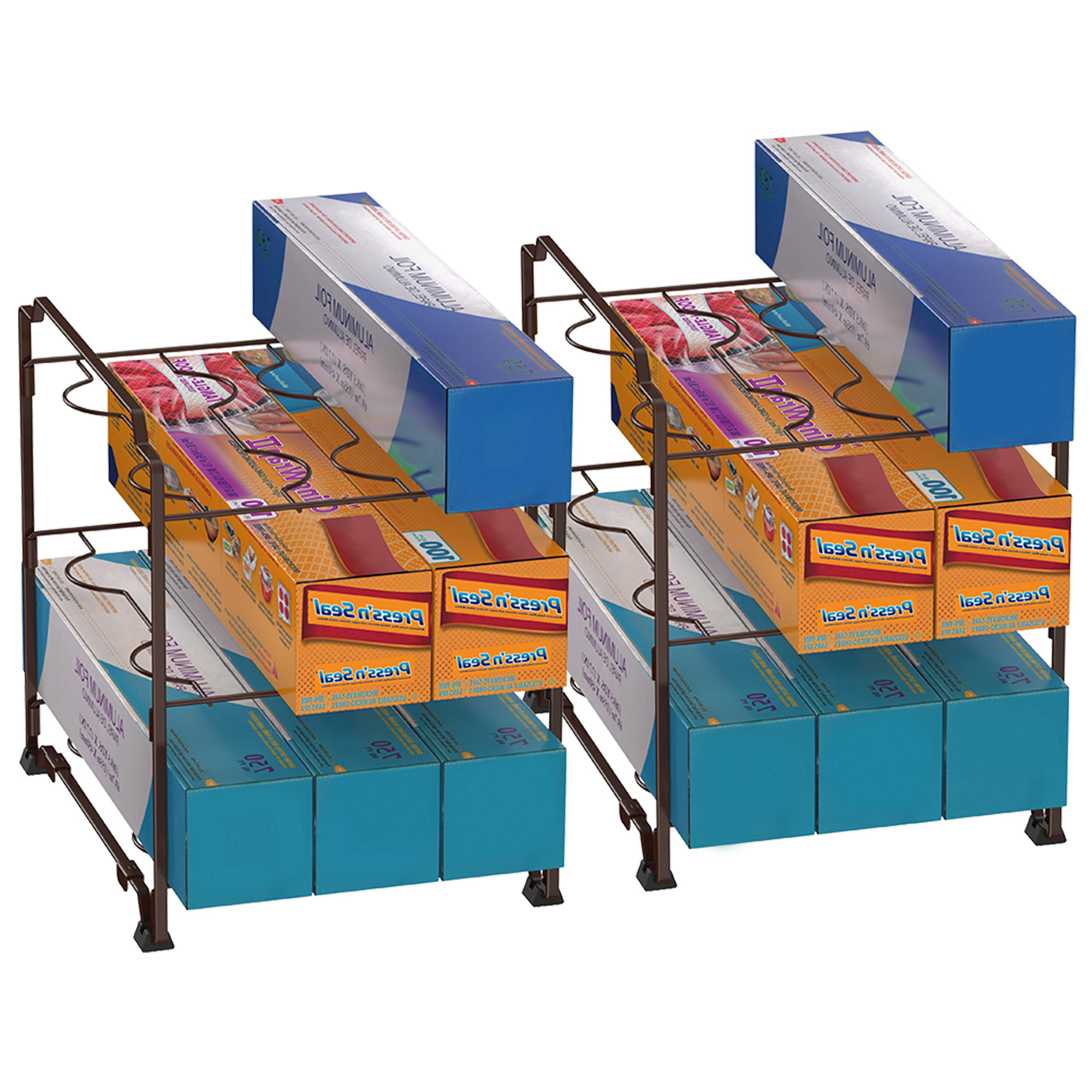 Kitchen Wrap Rack Organizer for Storage of Aluminum Foil and More ...