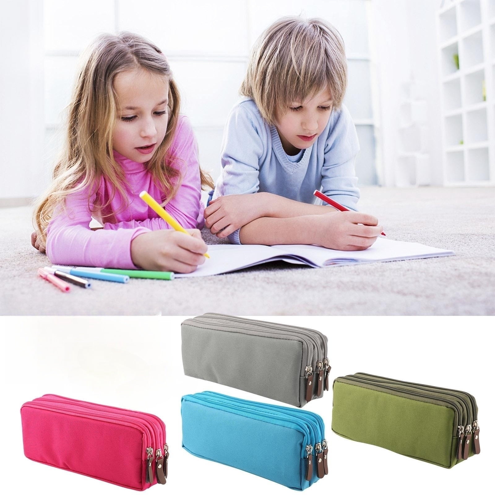 Three-Layer Pencil Case, Small Academy Supply, Candy Color Design ...