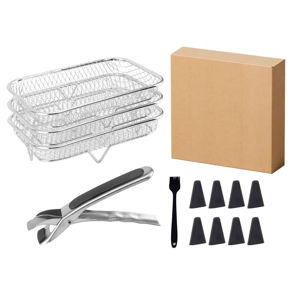 Three Layer Stackable Mesh Stainless Steel Dehydration Rack For Air ...