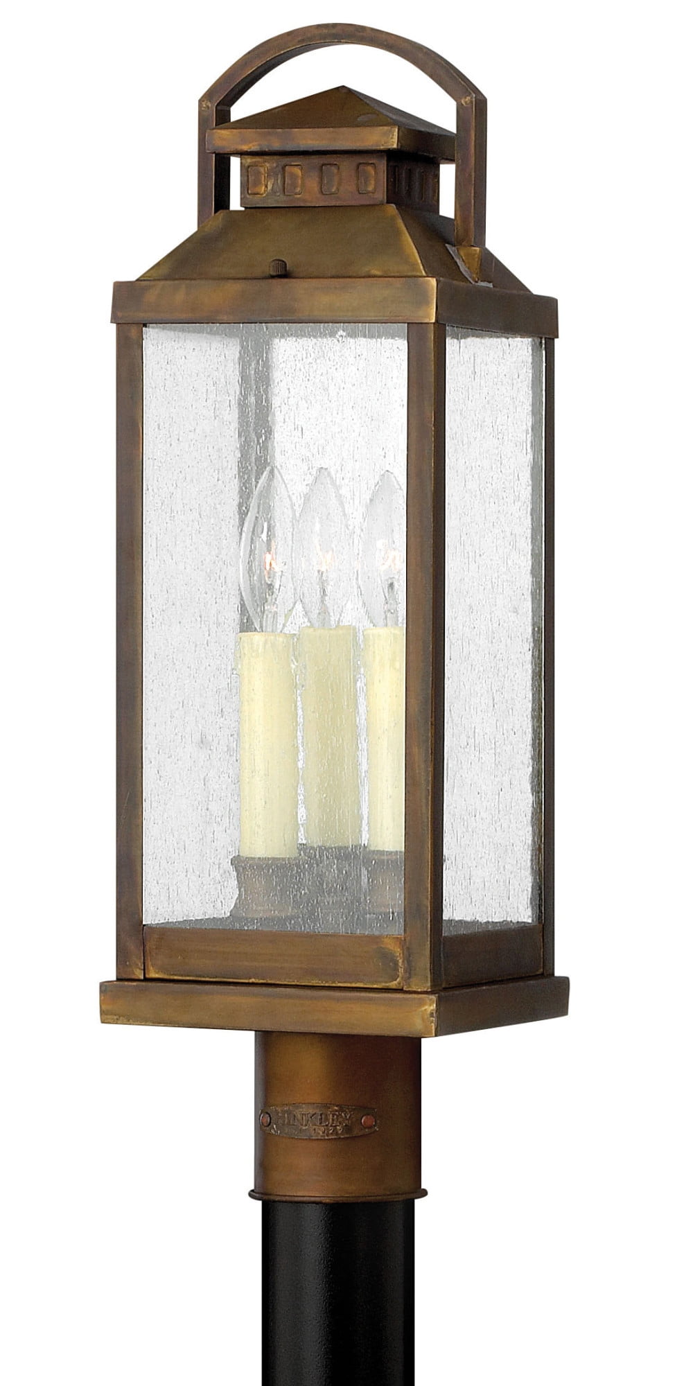 Three Light Sienna Post Light - Walmart.com