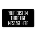 Three Line Message Tin Sign - Walmart.com