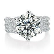 Yellow Canary Diamond Stackable Ring Band 14k White Gold (0.25 ct ...