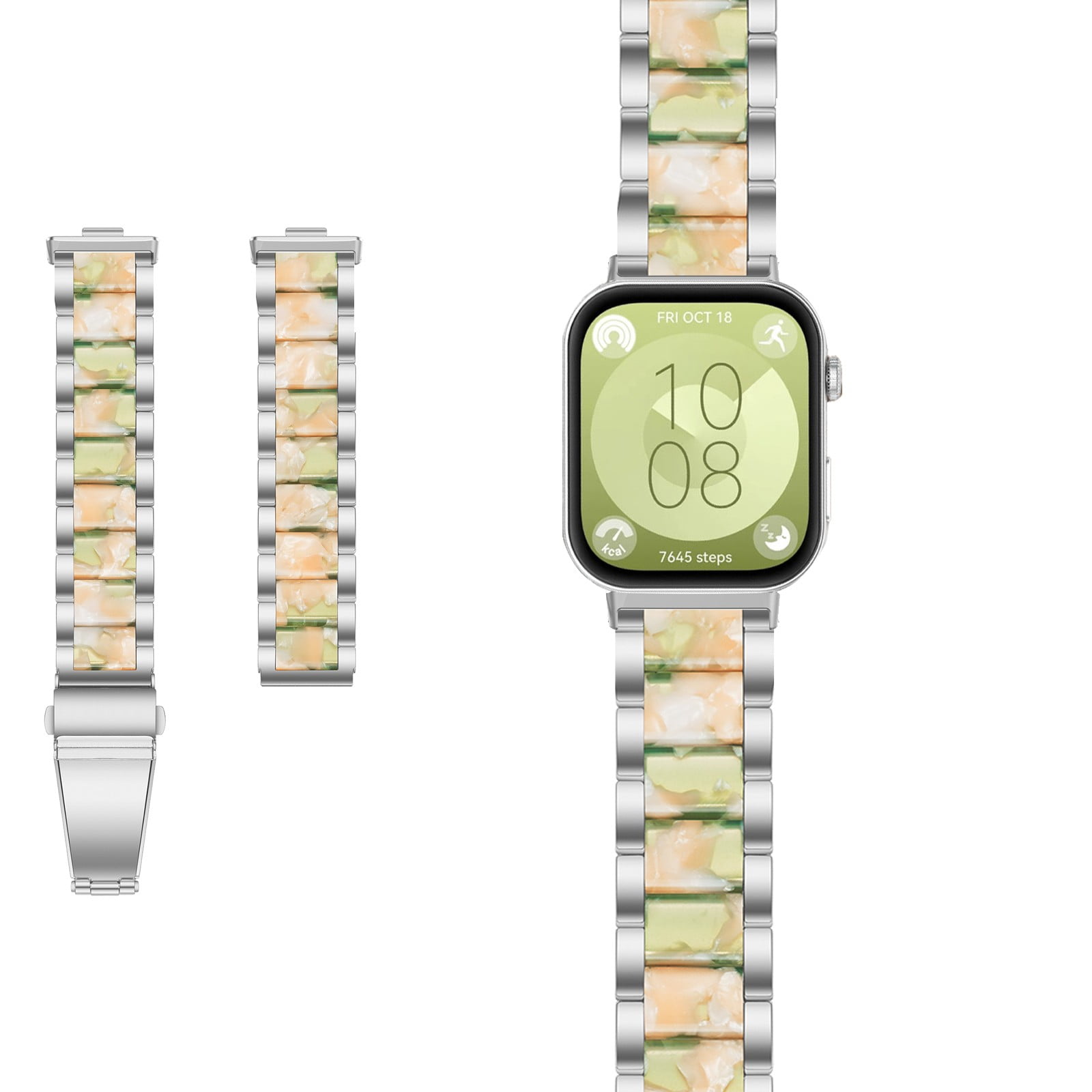 Three Link Bracelet Compatible With Smartwatch Comfortable And Style ...