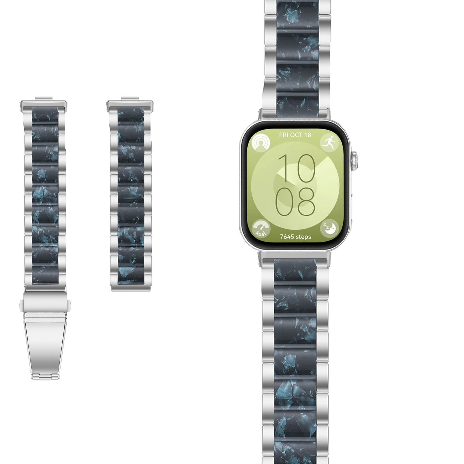 Three Link Bracelet Compatible With Smartwatch Comfortable And Style ...