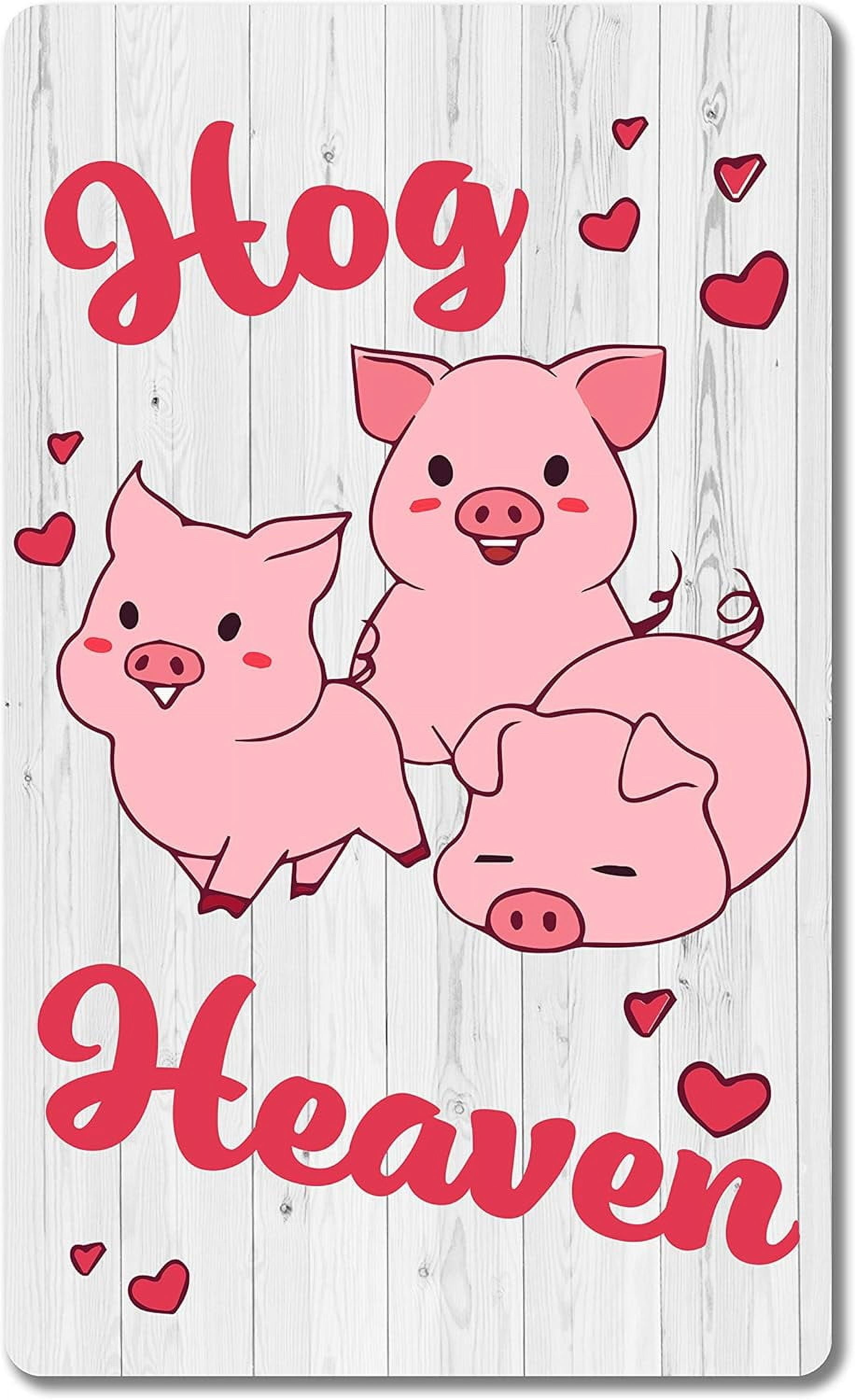 Three Little Pigs Hog Heaven Metal Tin Sign 12 X 8 Inch - Walmart.com