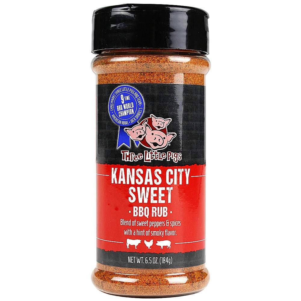 Three Little Pigs Kansas AIF4 City Sweet Rub 6.5 Ounce - Walmart.com