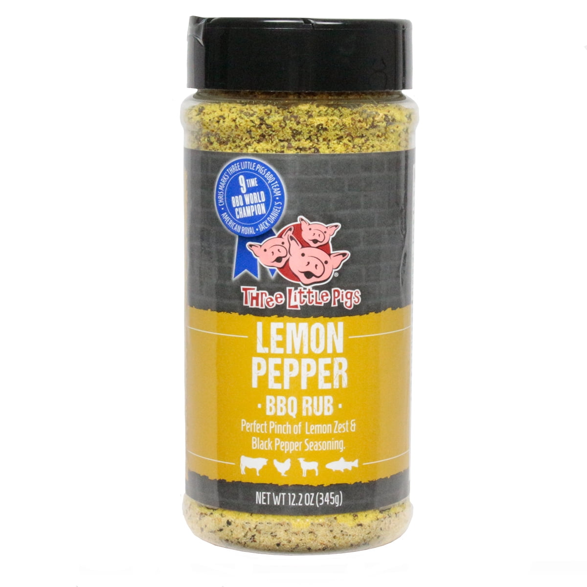 Three Little Pigs Lemon Pepper BBQ Rub Handcrafted Chicken Fish Veggies ...