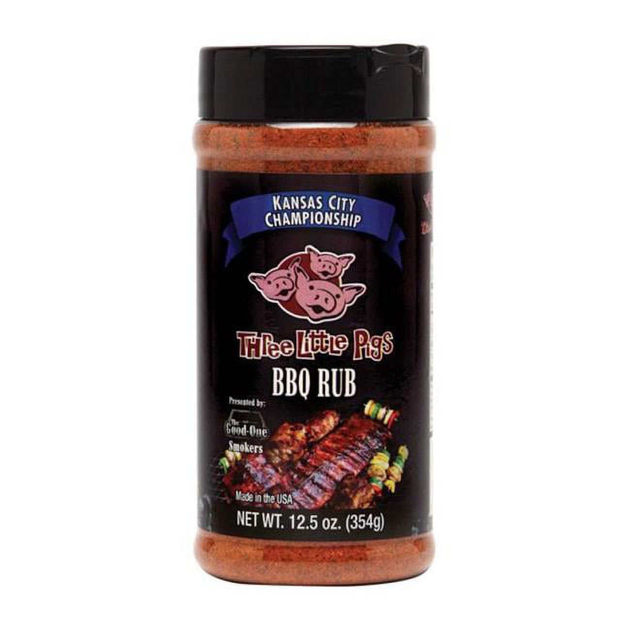 Three Little Pigs OW85171 12.5 oz Kansas City Championship BBQ Rub ...