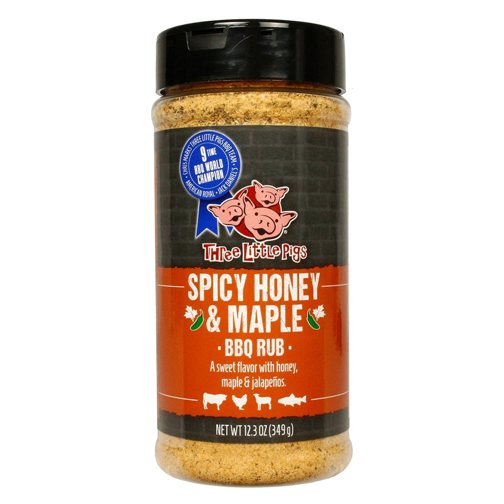 Three Little Pigs Spicy Honey & Maple BBQ Rub Sweet Heat Chicken Pork ...