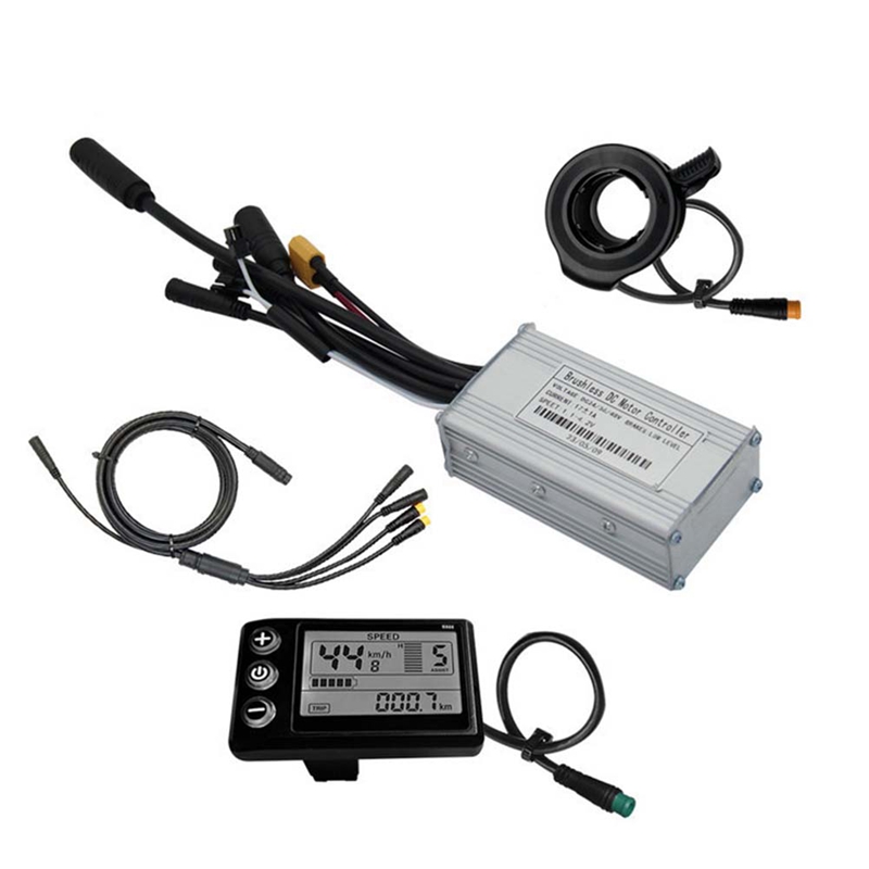 Three Mode Ebike Sine Wave Controller 24V/36V/48V 17A with S866 LCD ...