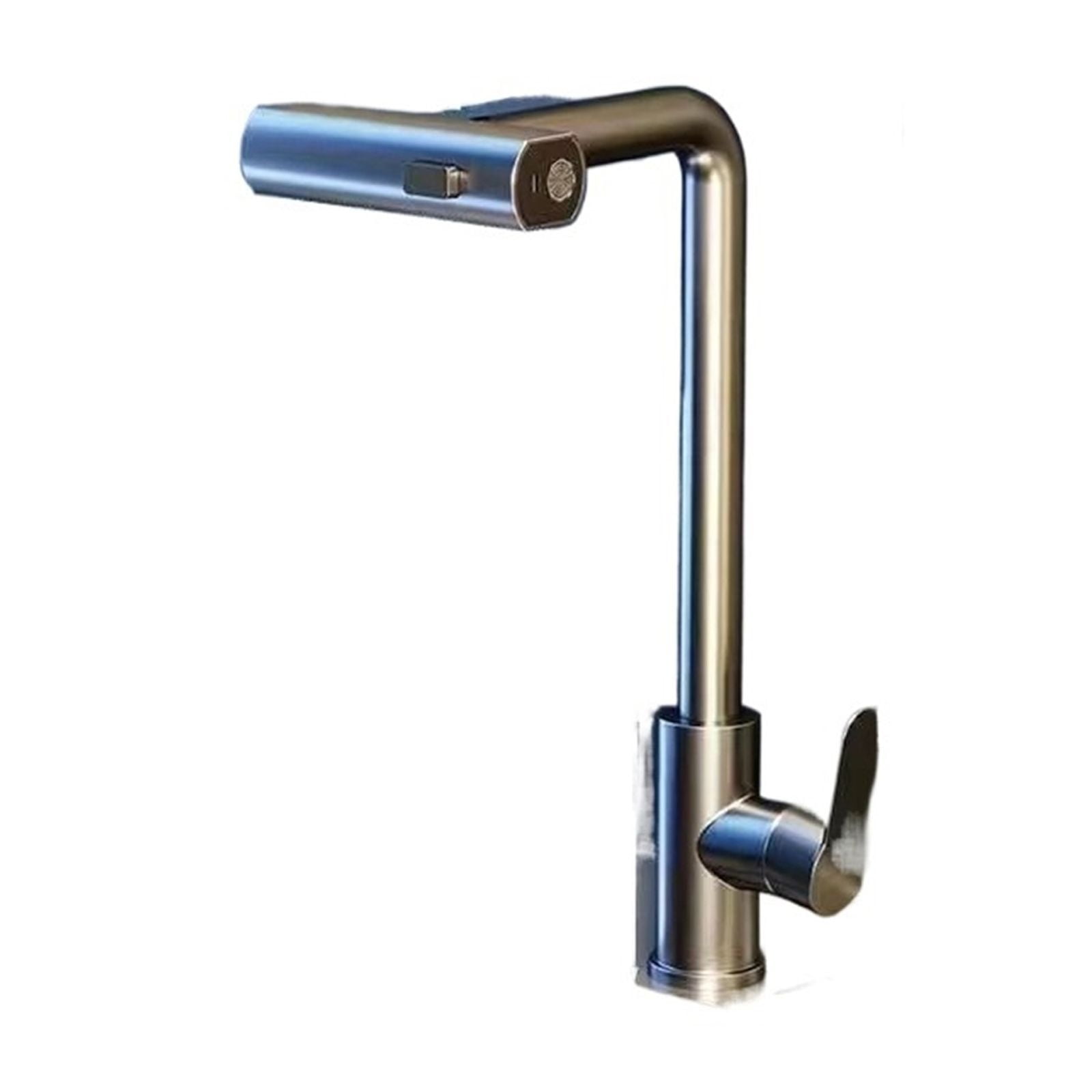 Three Modes Kitchen Faucets Pull Out Rotation Waterfall Stream Sprayer ...